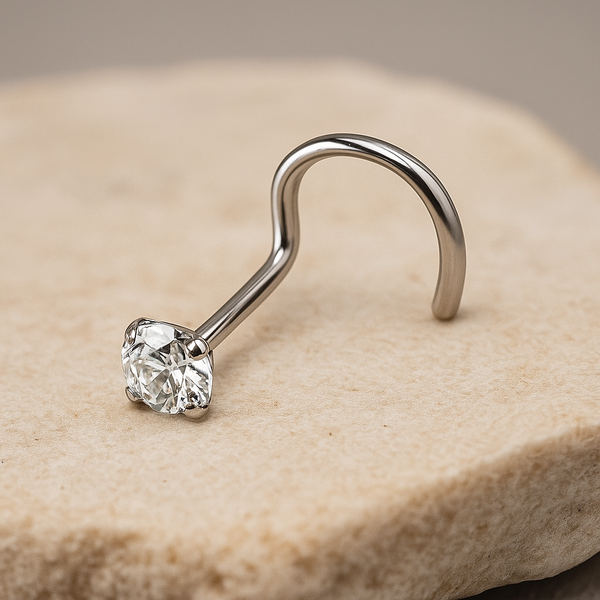 Titanium Nose Screw | Cura – Cura - Piercing Jewellery