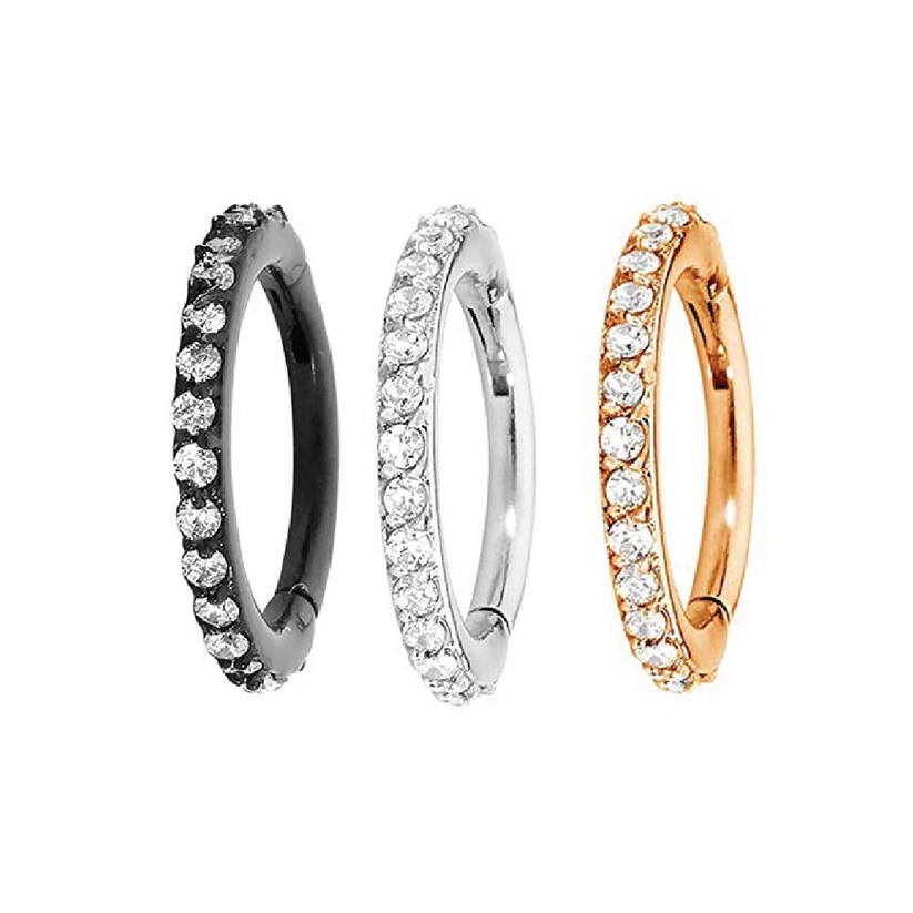 Surgical Steel Blaze Segment Rings | Cura - Piercing Jewellery