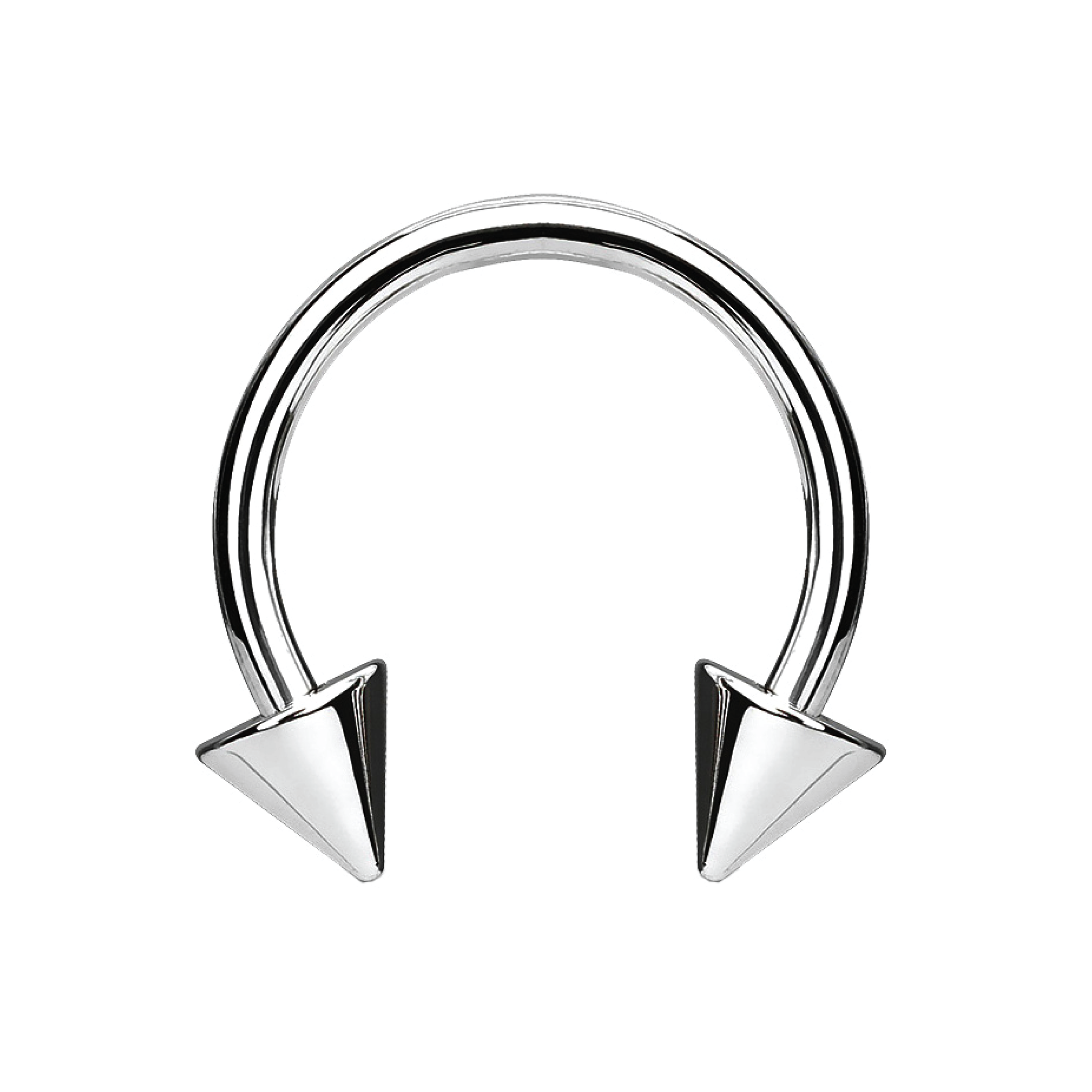 Yara - Titanium Spike Horseshoe Septum/ Nipple Ring – Cura - Piercing ...