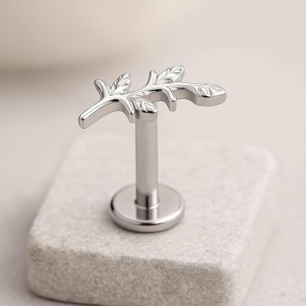 Titanium Vine Stud | Cura Piercing Jewellery – Cura - Piercing Jewellery