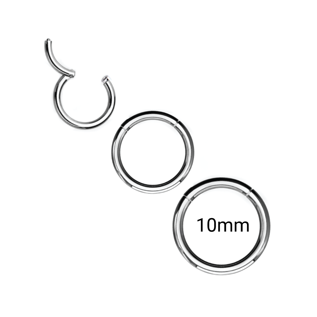 Lana - Plain Titanium Segment Ring – Cura - Piercing Jewellery