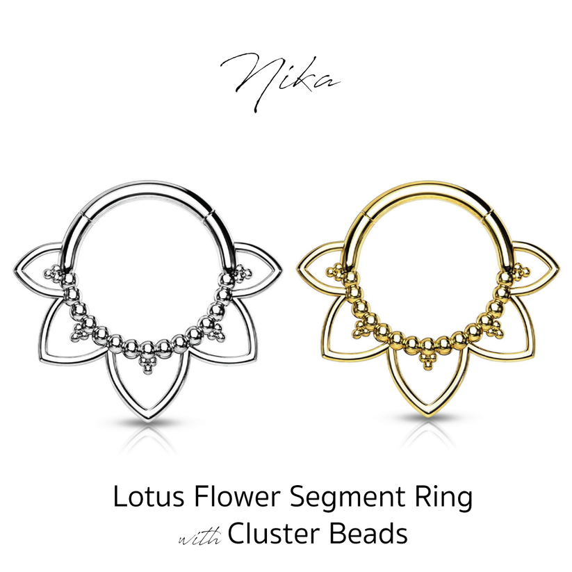 Nika - Titanium Mandala Daith / Septum Ring – Cura - Piercing Jewellery
